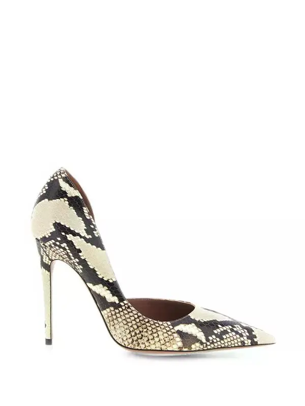 Paris Texas Vera Python-effect Pumps - Neutrals