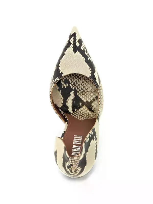 Paris Texas Vera Python-effect Pumps - Neutrals