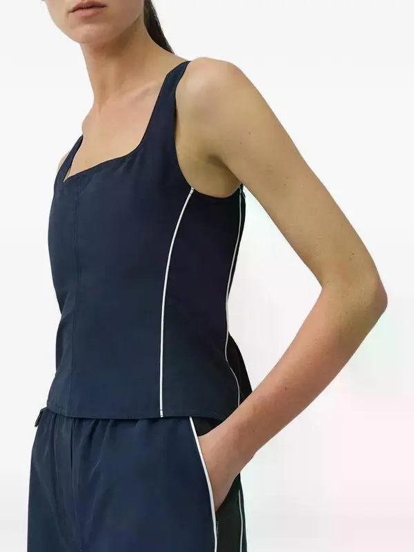 Simkhai Aya Contrast Panel Top