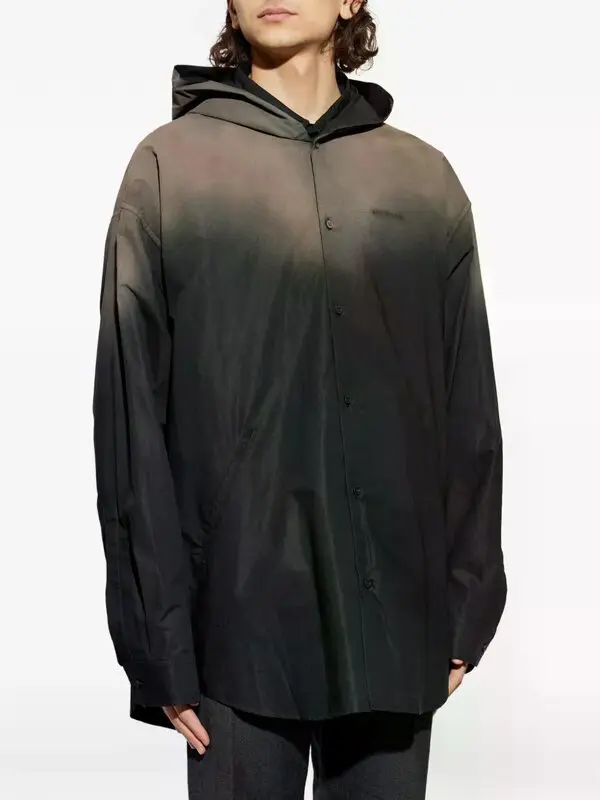 Balenciaga Hooded Button Shirt