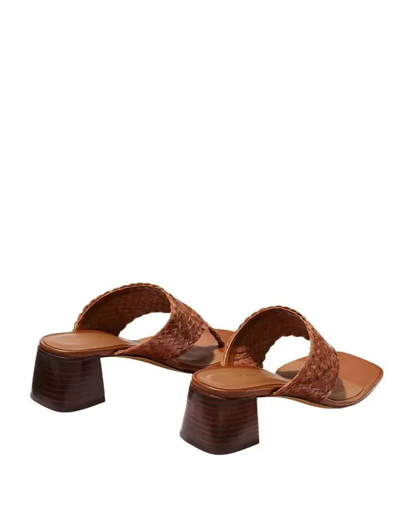 MARGAUX LONNBERG The Woven Deia 50 Sandals - Saddle Leather
