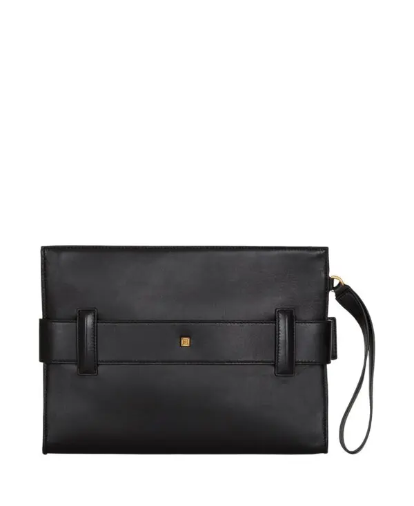 Balmain Anthem Smooth Leather Clutch