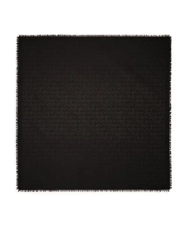 Saint Laurent Large Square Scarf - Expresso