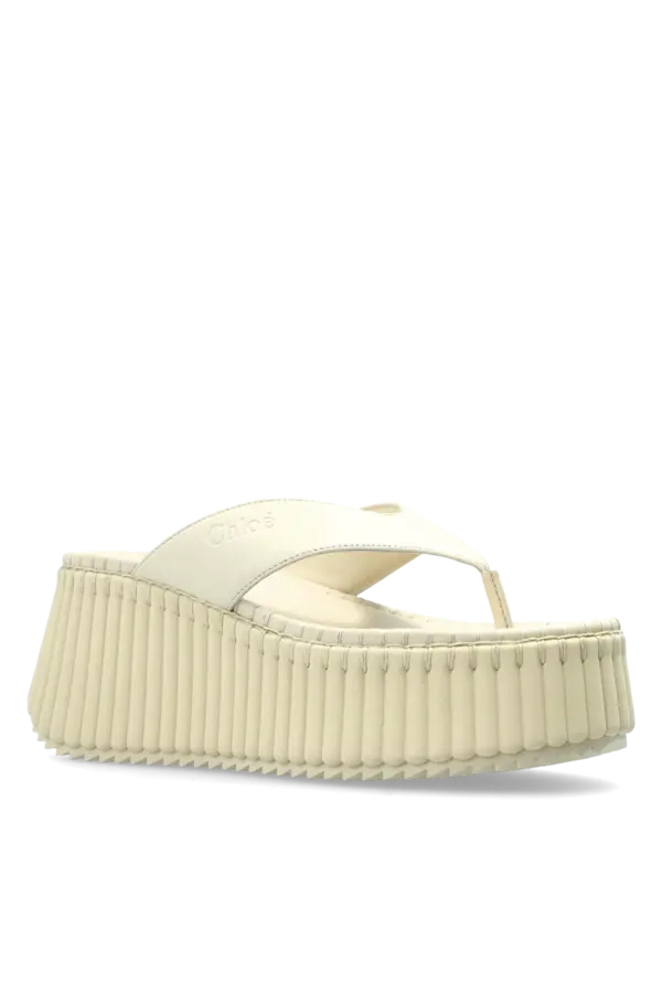 Chloé Nama" Wedge Sandals