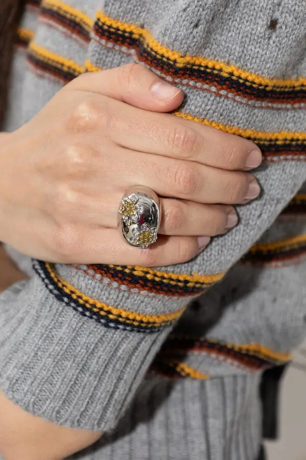 Marni Ring With Shimmering Crystals