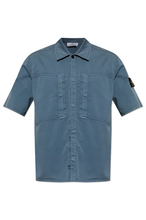 Stone Island Short-sleeved Shirt - Blue