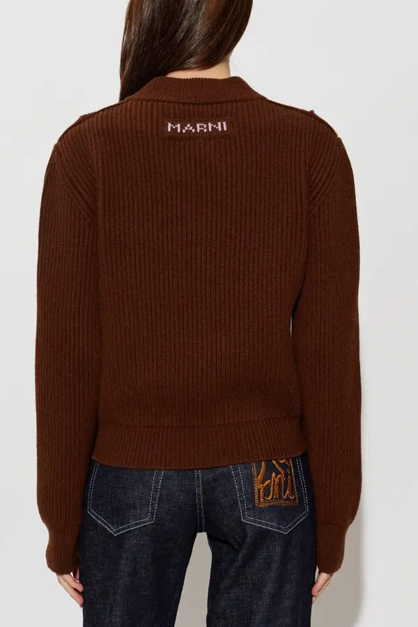 Marni Wool V-neck Sweater