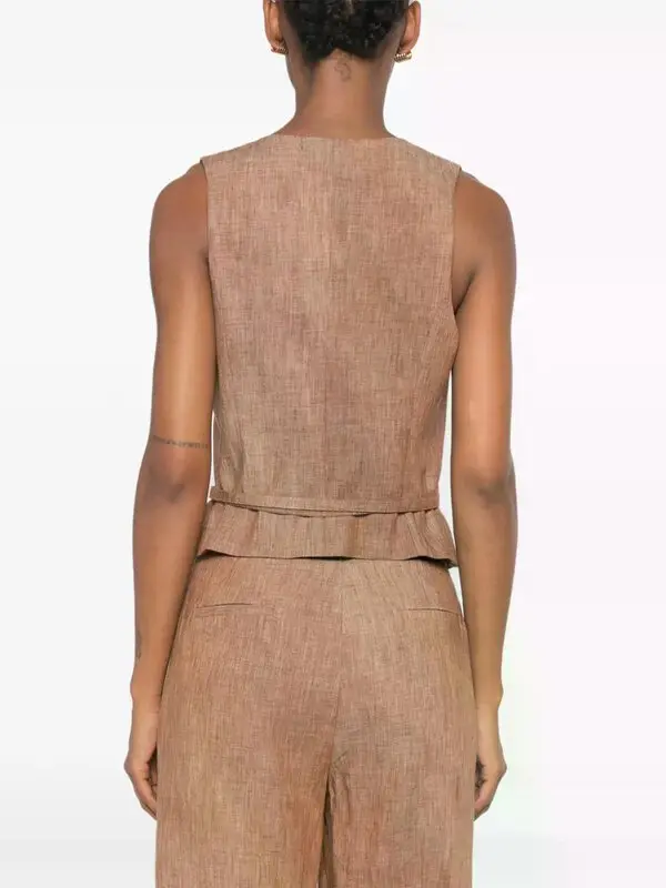VICOLO Sleeveless Wrap Vest