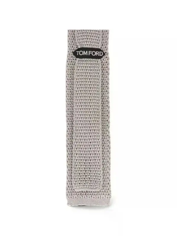 TOM FORD Knitted Tie - Neutrals