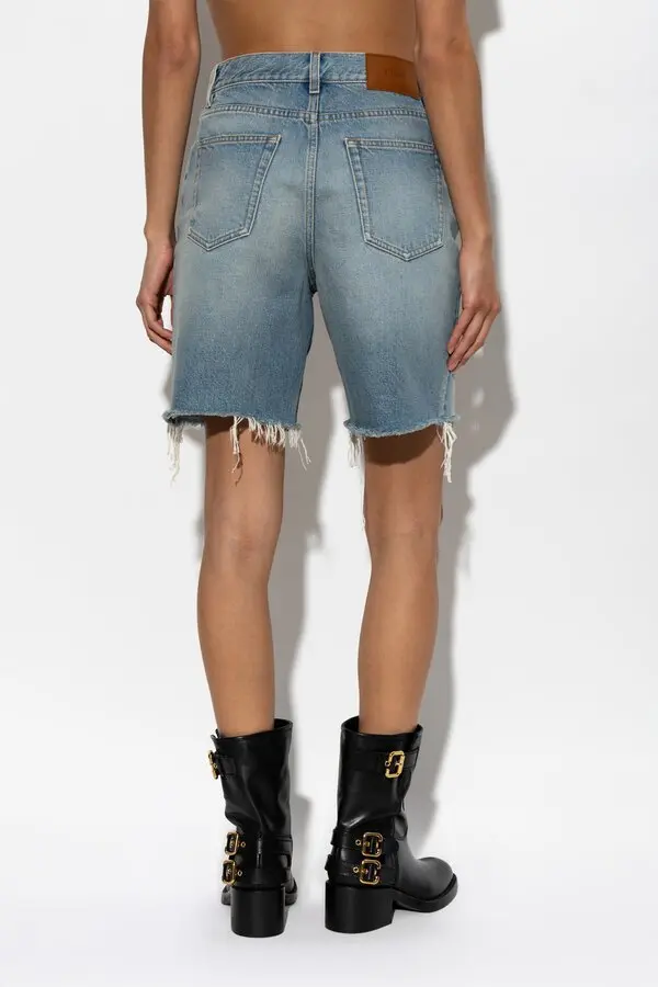 Chloé Jeans Shorts With A 'vintage' Effect