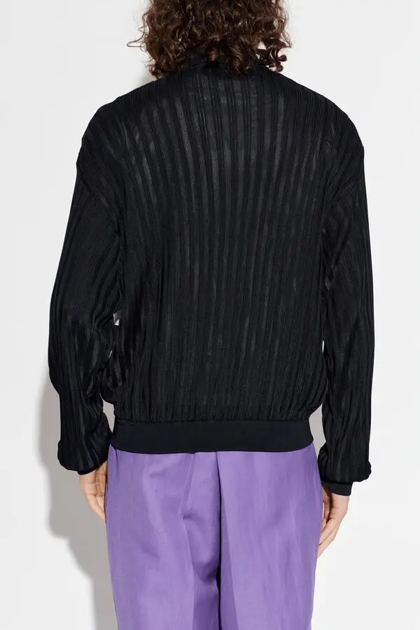 Versace Cardigan Made From Mixed Fabrics