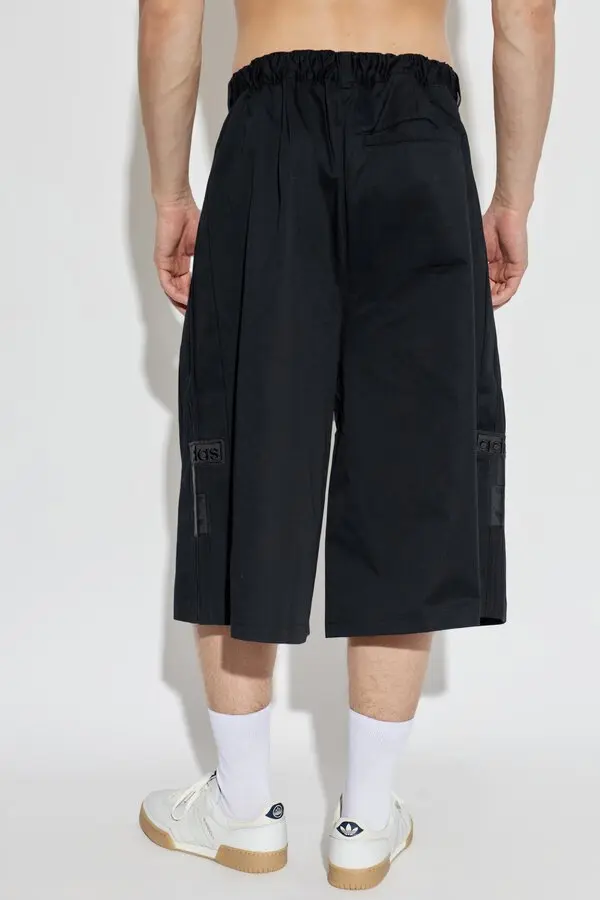 ADIDAS ORIGINALS Adidas X Willy Chavarria Pinstriped Wide-leg Shorts