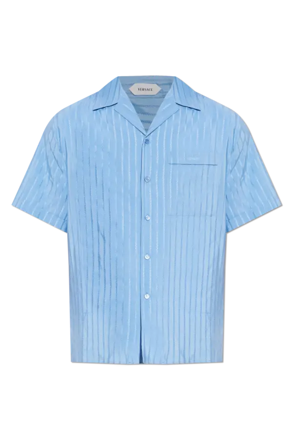 Versace Shirt With Pocket - Blue