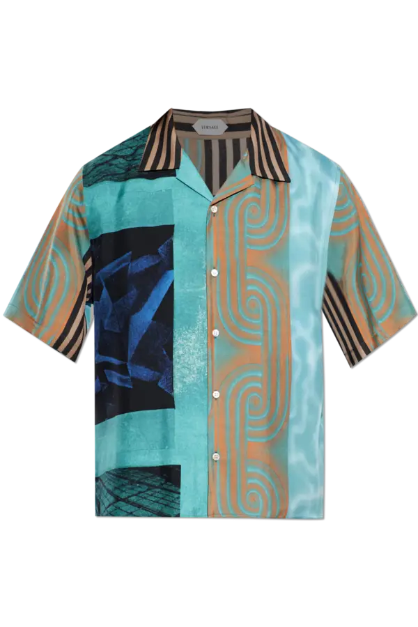 Versace Silk Short-sleeve Shirt - Multicolour
