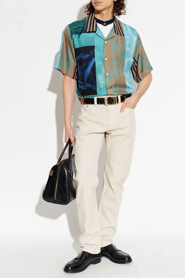 Versace Silk Short-sleeve Shirt
