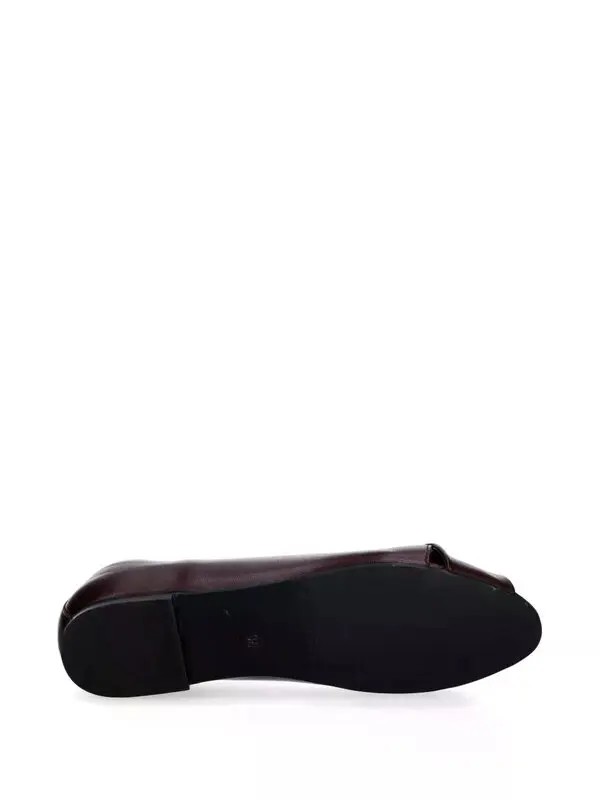 BILLI BI Twist-detail Peep-toe Ballet Flats
