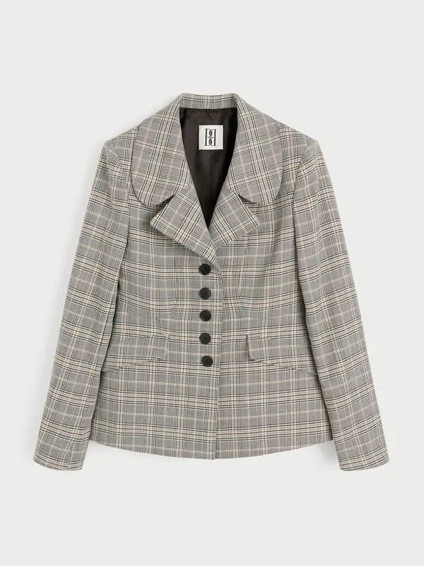 BY MALENE BIRGER Adrienna Single-breasted Blazer - Spring Check