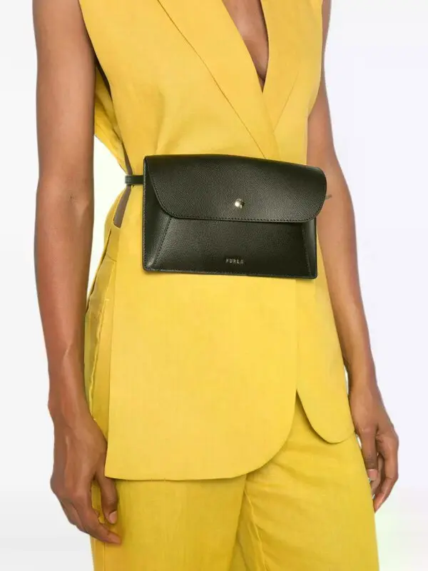Furla Lea Logo-print Leather Belt Bag