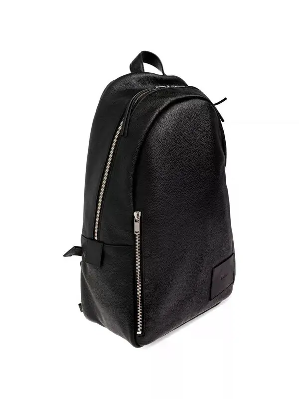 JIL SANDER Logo Patch Leather Backpack