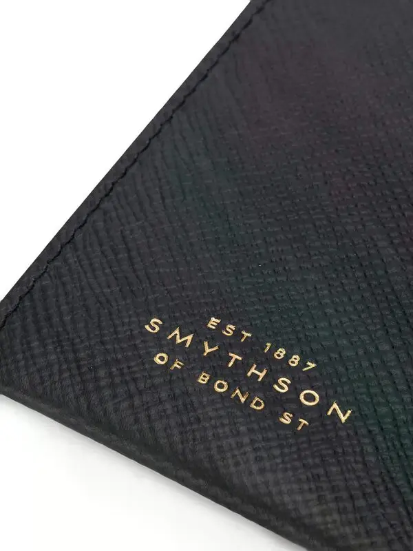 Smythson Panama Crossgrain-effect Luggage Tag