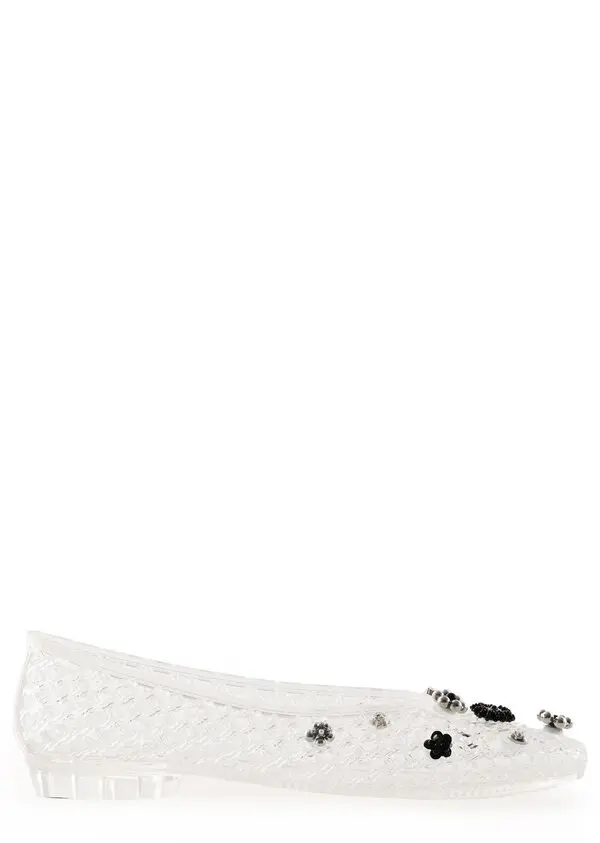 HEAVENLY JELLY Embellished Ballet Flats