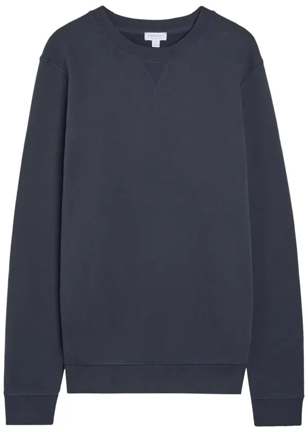 Sunspel Crew Neck Cotton Sweatshirt