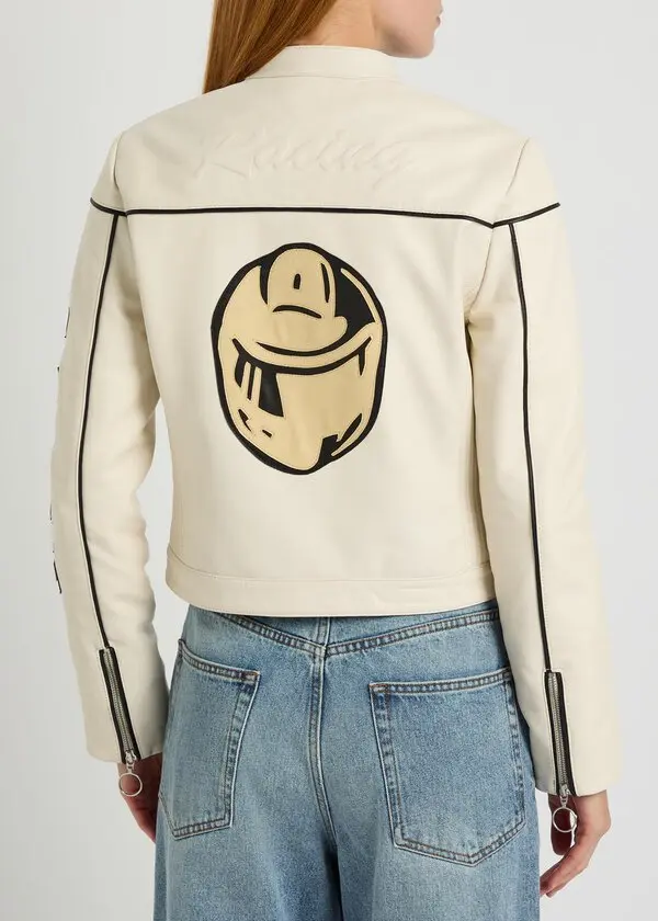 AN-Y1 Padded Leather Racing Jacket