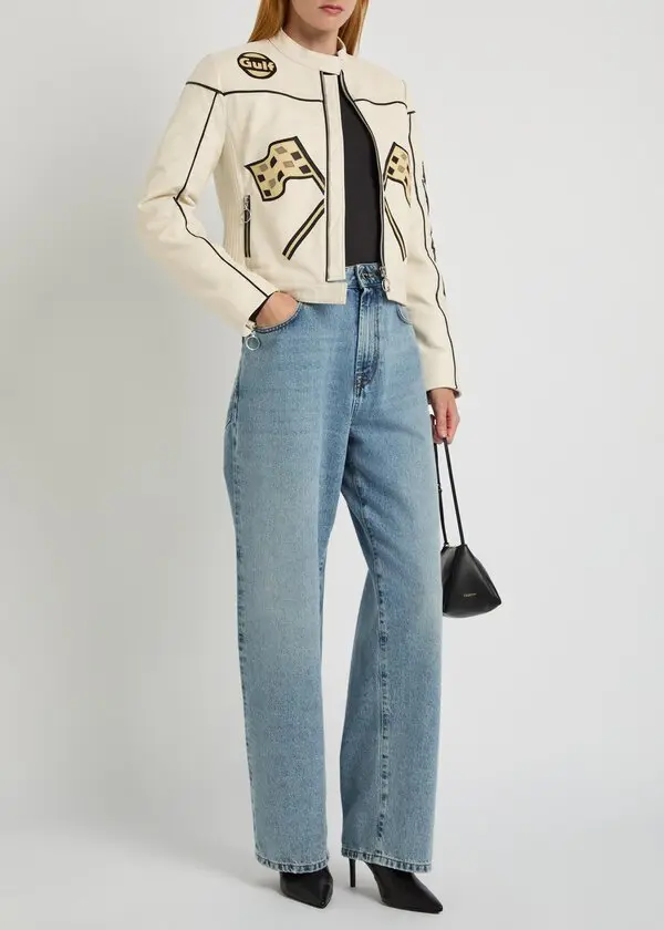 AN-Y1 Padded Leather Racing Jacket