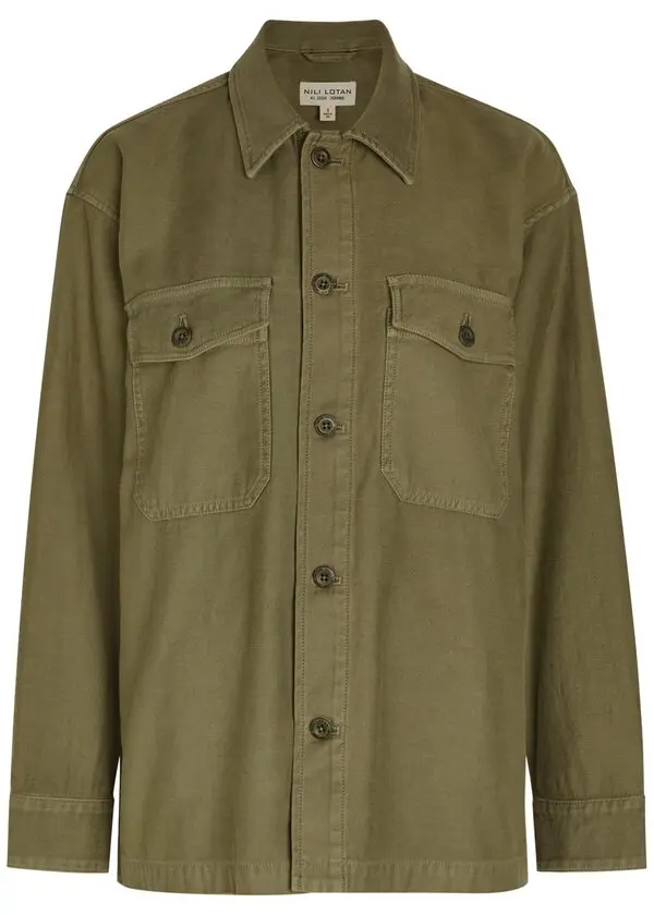 NILI LOTAN Howard Cotton Overshirt