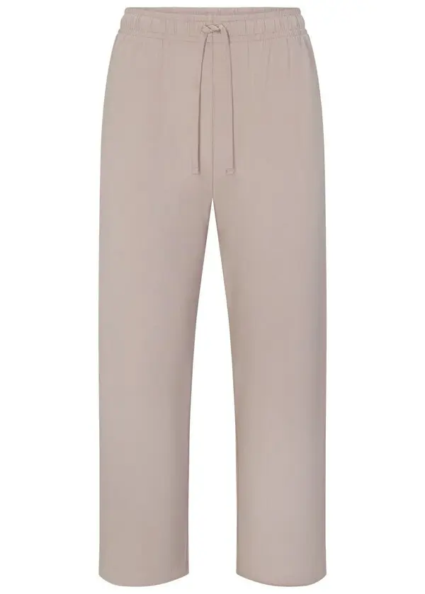 SKIMS Straight-leg Jersey Trousers - Beige