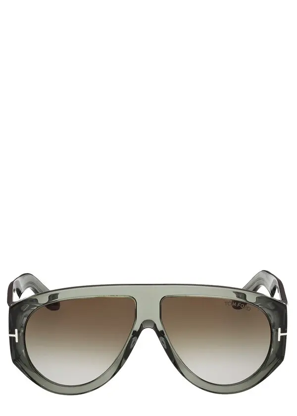 TOM FORD Bronson Aviator Sunglasses - Green
