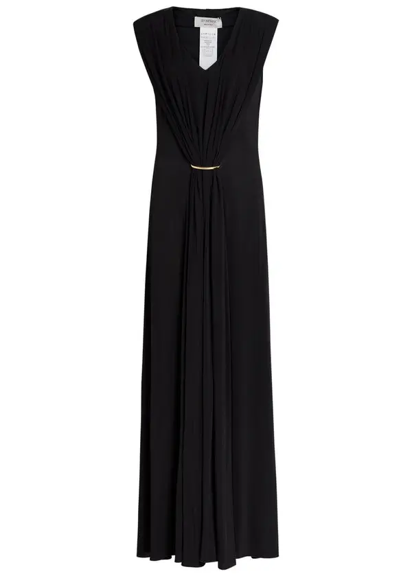 Sportmax Gathered Stretch-jersey Maxi Dress