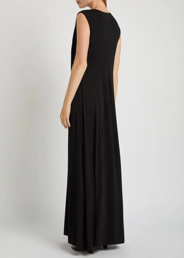 Sportmax Gathered Stretch-jersey Maxi Dress