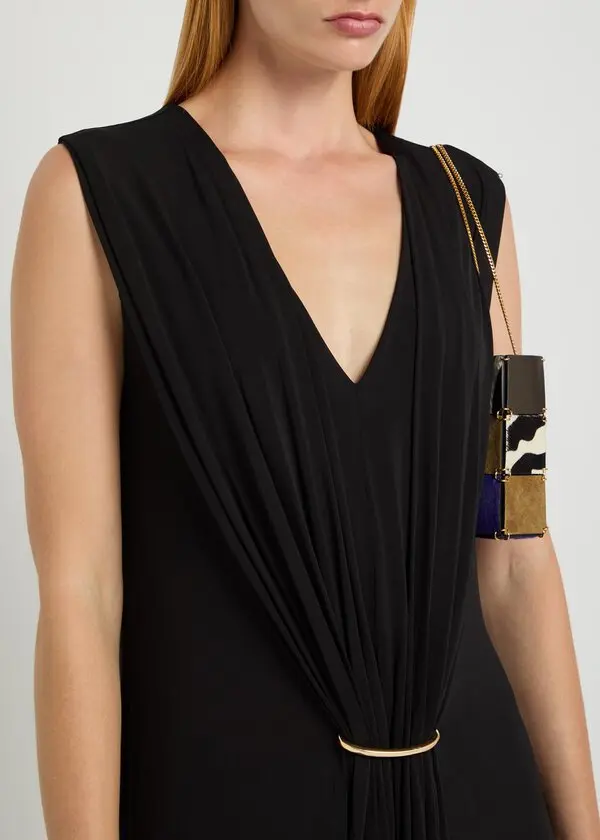 Sportmax Gathered Stretch-jersey Maxi Dress