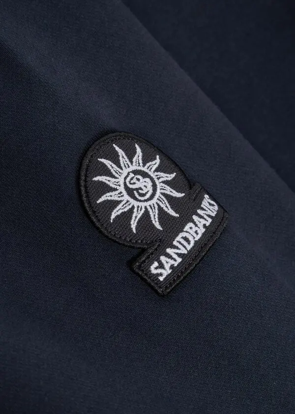 SANDBANKS Logo-appliquéd Quarter-zip Cotton Sweatshirt