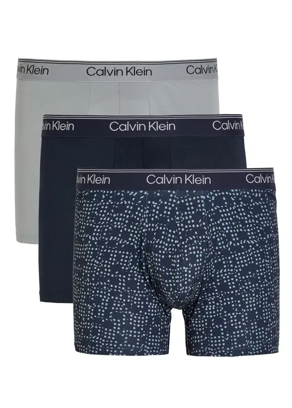 Calvin Klein Brushed Stretch-microfibre Trunks - Multicoloured