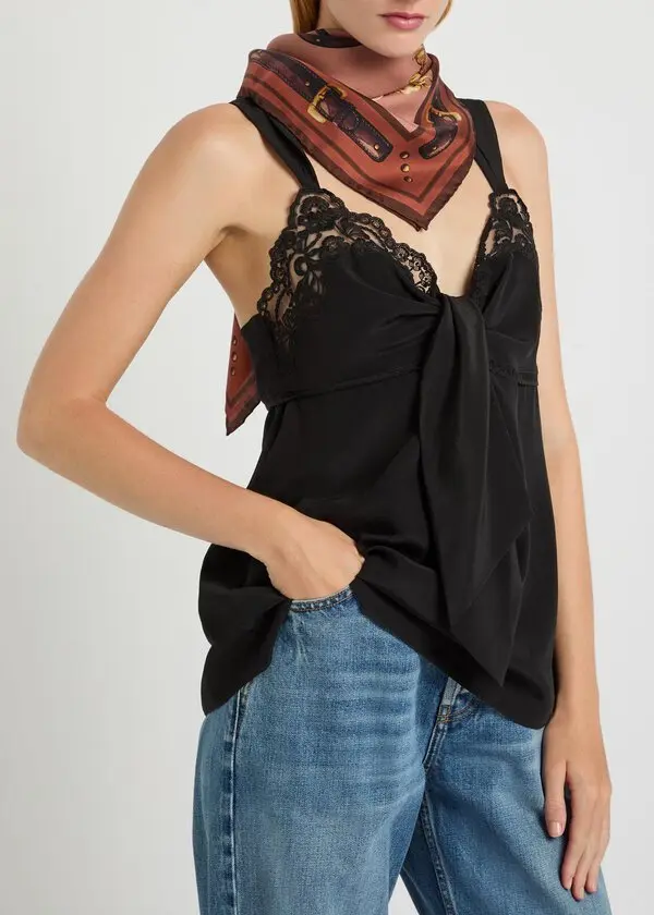 Chloé Paddington Printed Silk Scarf