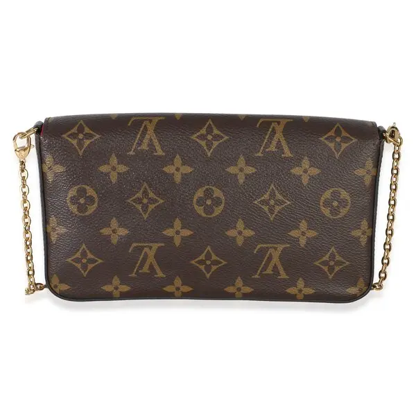 LOUIS VUITTON Monogram Canvas Felicie Pochette - Brown
