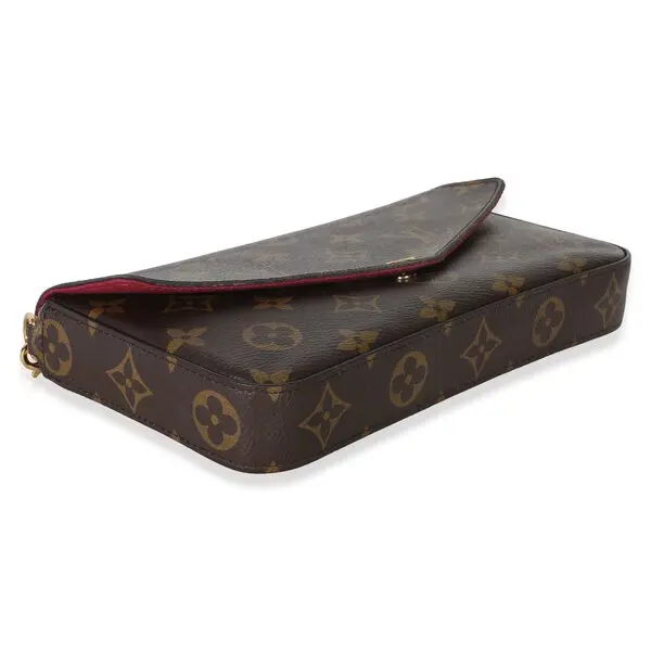 LOUIS VUITTON Monogram Canvas Felicie Pochette - Brown