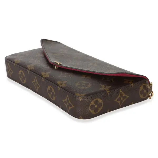 LOUIS VUITTON Monogram Canvas Felicie Pochette - Brown
