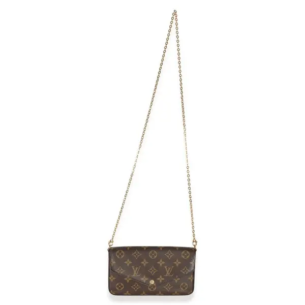 LOUIS VUITTON Monogram Canvas Felicie Pochette - Brown