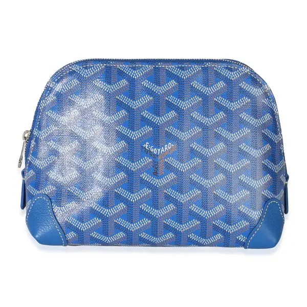 Goyard Goyardine Canvas Cosmetic Pouch - Blue