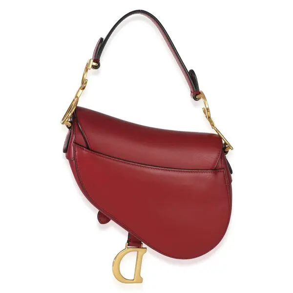 Dior Smooth Calfskin Saddle Bag - Red