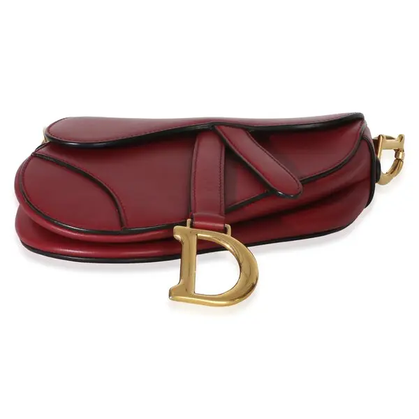 Dior Smooth Calfskin Saddle Bag - Red