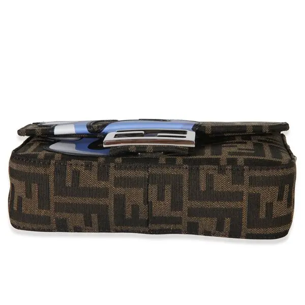 Fendi Ff Jacquard Fabric Dratini Baguette Bag