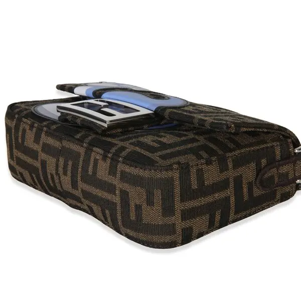 Fendi Ff Jacquard Fabric Dratini Baguette Bag