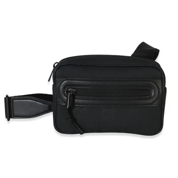 Gucci Rubber Gg Effect Sling Bag - Black