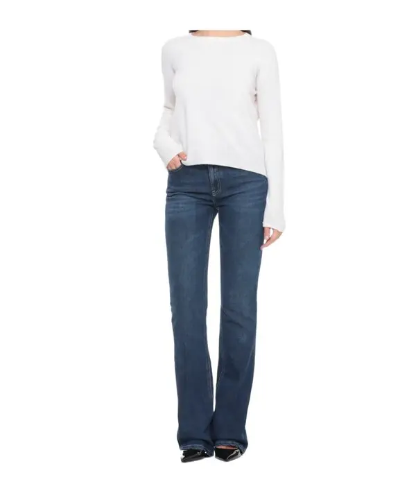 DONDUP Jewel Button Flared Jeans - Blue
