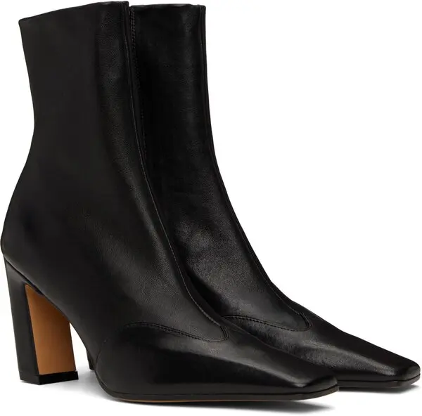 Khaite Nevada Square-toe Ankle Boots