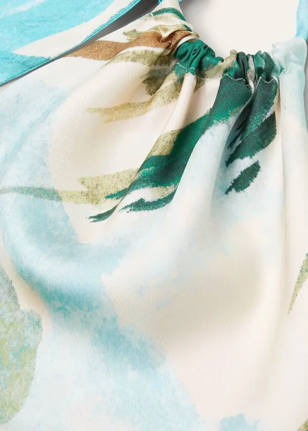 Loro Piana Annet Printed Halter Neck Top